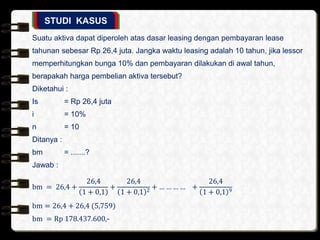 PPT Manajemen Keuangan - Leasing | PDF