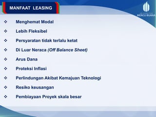 PPT Manajemen Keuangan - Leasing | PDF