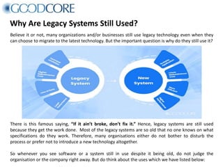 A Beginners Guide To Legacy Systems | PPTX