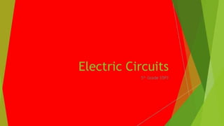 PPT Electric Circuits, Science for grade 5 | PPTX
