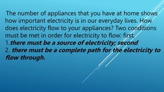 PPT Electric Circuits, Science for grade 5 | PPTX