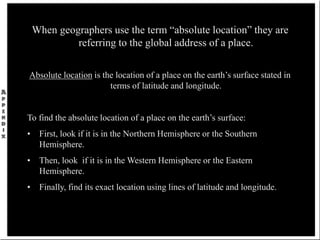 Locating Places Using Coordinates.ppt