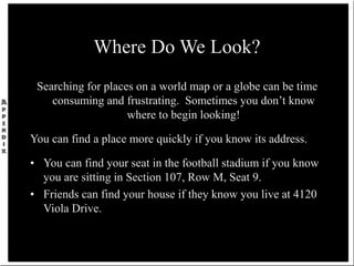 Locating Places Using Coordinates.ppt