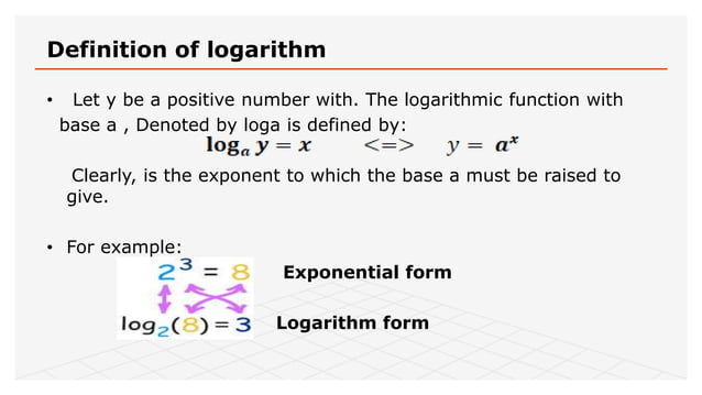 Chapter -3 Logarithms | PPTX | Chemistry | Science