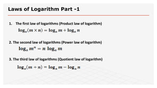 Chapter -3 Logarithms | PPTX | Chemistry | Science