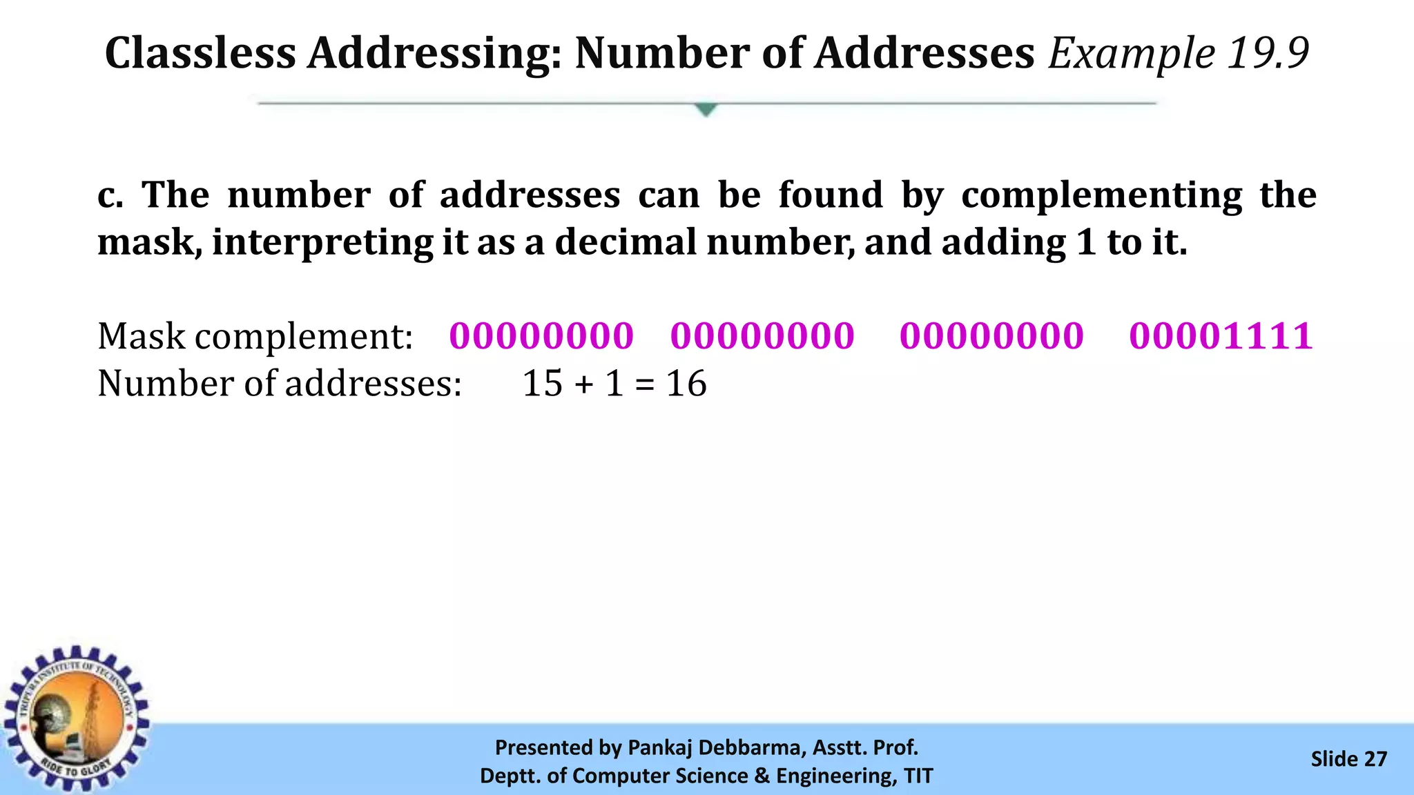 Network Layer Logical Addressing Ppt