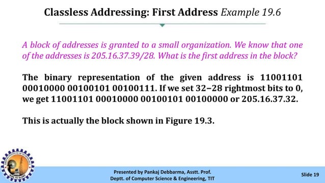 NETWORK LAYER - Logical Addressing | PPTX