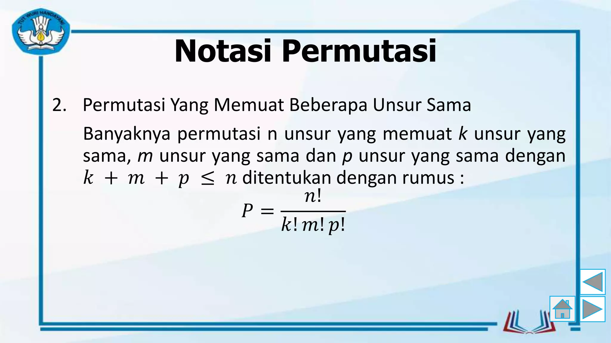 Kaidah Pencacahan, Permutasi dan Kombinasi | PPTX