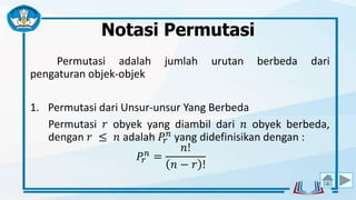 Kaidah Pencacahan, Permutasi dan Kombinasi | PPTX