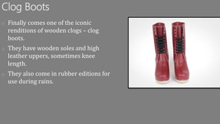 Common Types of Women's Clogs in Europe | PPT