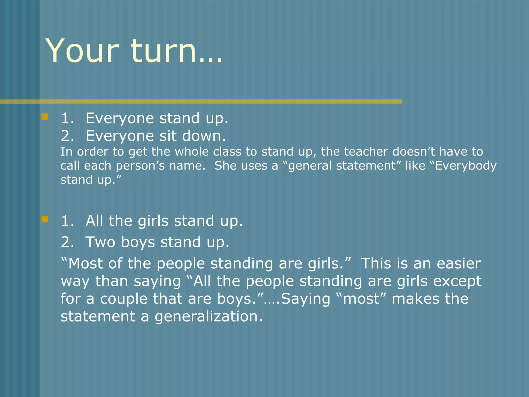 making generalizations- | PPT