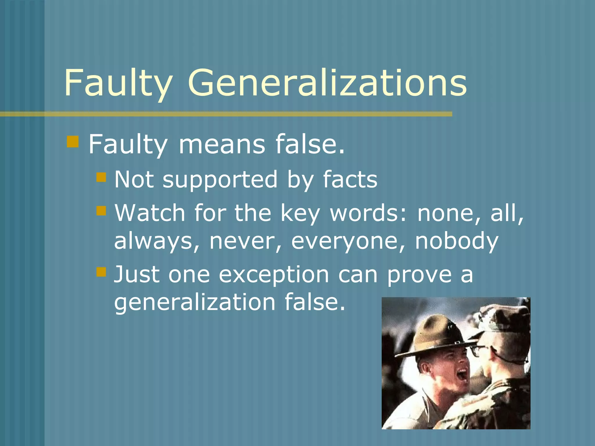 making generalizations- | PPT