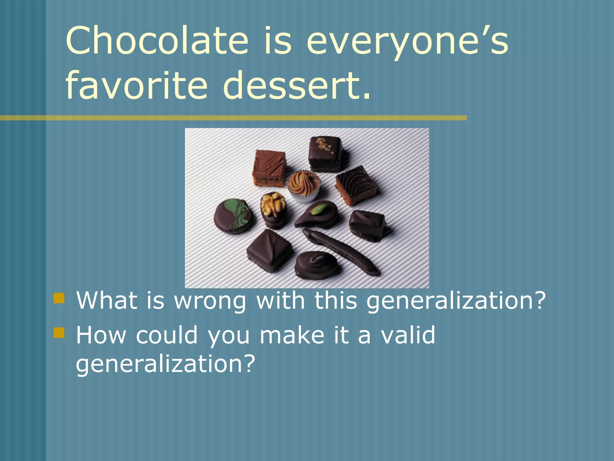 making generalizations- | PPT