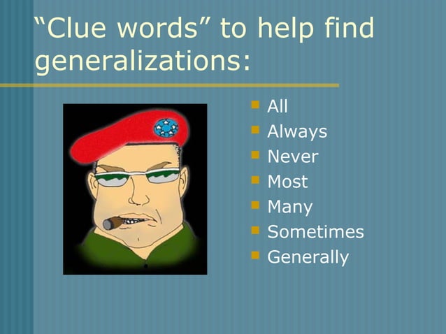 making generalizations- | PPT