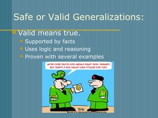 making generalizations- | PPT