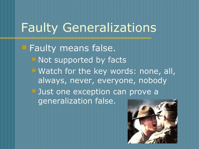 making generalizations- | PPT