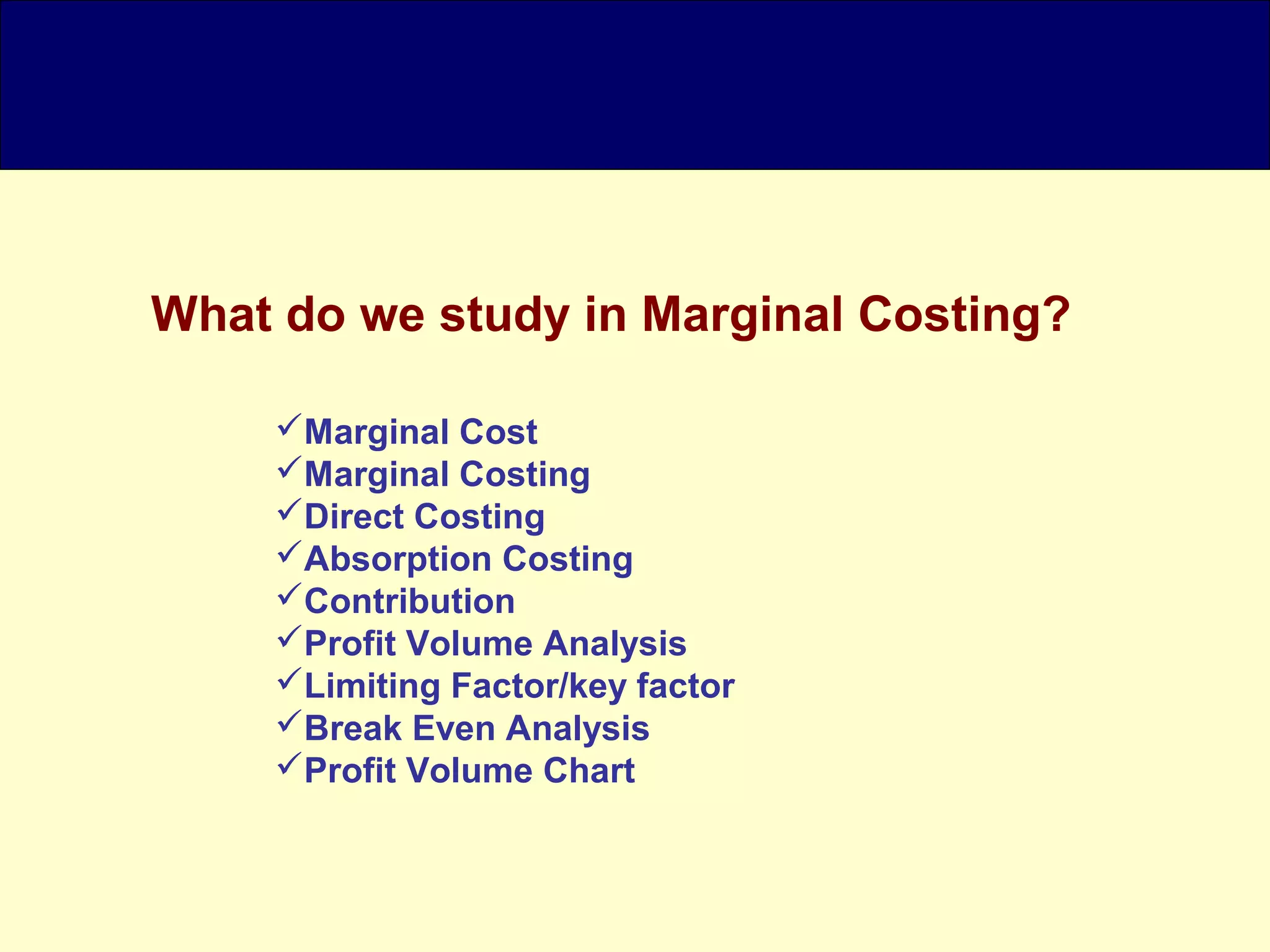 Ppt marginal-costing | PPT