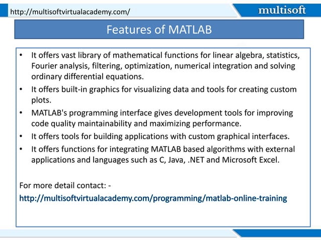 MATLAB Training Courses | PPTX | Programming Languages | Computing