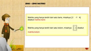 ppt matriks materi smp sma matematika ok | PPT