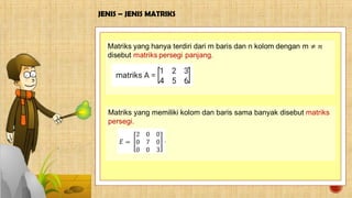 ppt matriks materi smp sma matematika ok | PPT
