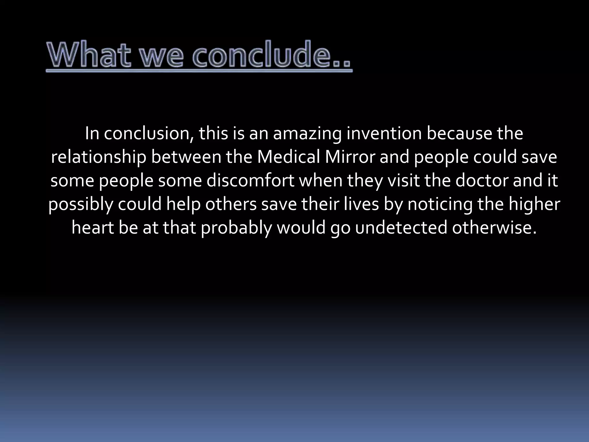 Medical mirror | PPTX