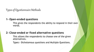 PPT-MethodsofDatacollection Seminar 23sep.pptx | Educational Assessment ...