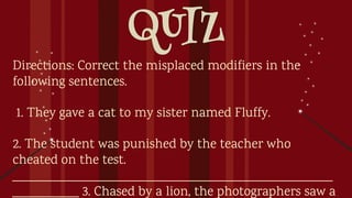 Use Appropriate Modifiers | PPTX