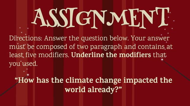 Use Appropriate Modifiers | PPTX | Education