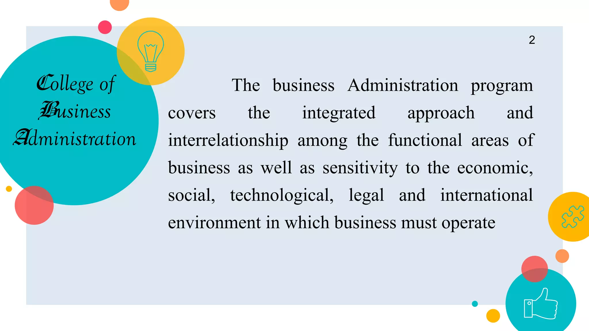 College of Business Administration | PPTX