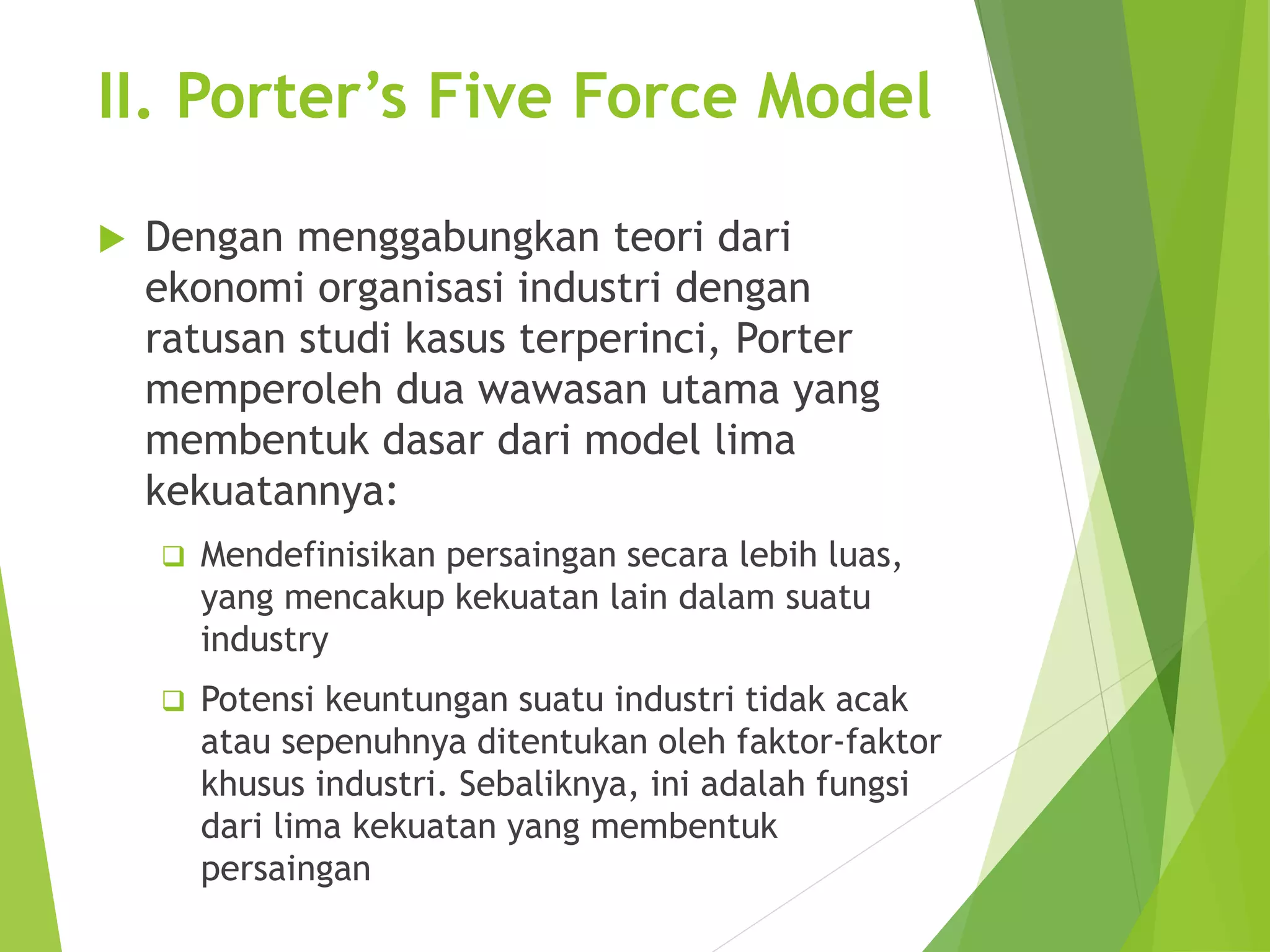 Resume Teori Porter's Five Force Model, BCG Matrix, dan Siklus Hidup ...