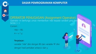 Ppt modul 2 operator | PPTX