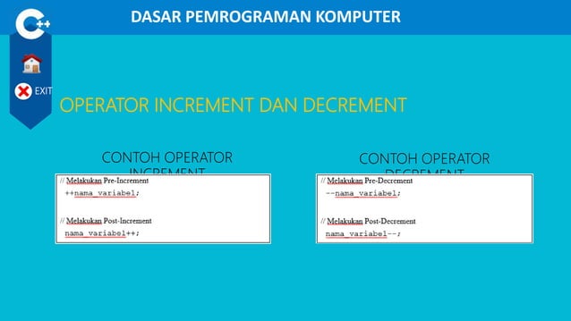 Ppt modul 2 operator | PPTX