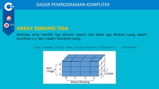 Ppt modul 5 array | PPTX