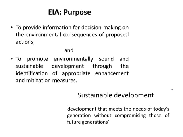 PPT -Module 6 - Environmental Impact Assessment (EIA).pdf | Environmental Services Industry ...