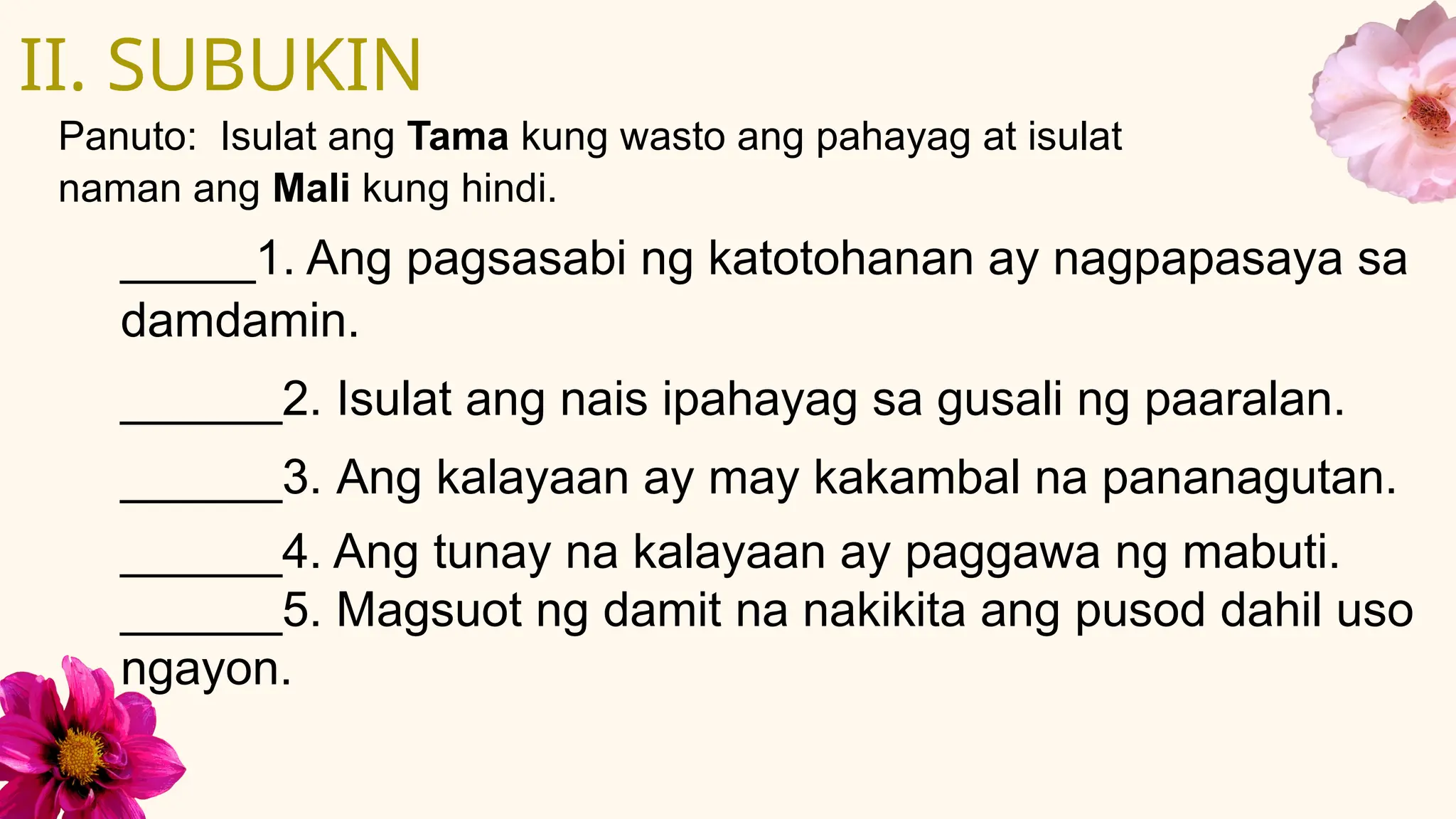 PPT-Modyul3-Ang-TUNAY-NA-KALAYAAN grade 10 | PPTX