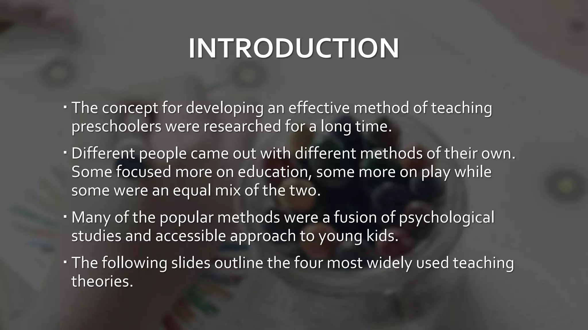 Most Popular Approaches to Preschool Education | PPTX