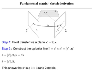 Comprehensive Overview of Multiple View Geometry in Computer Vision | PDF