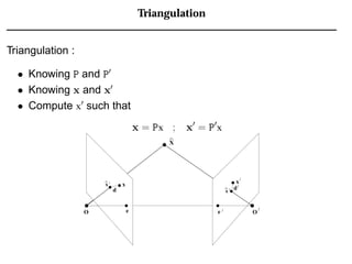 Comprehensive Overview of Multiple View Geometry in Computer Vision | PDF