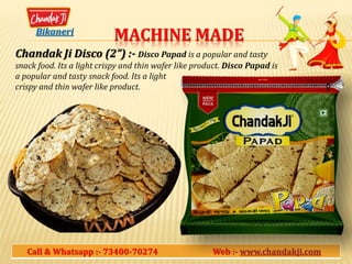 Chandak Ji Products Presentation | PPTX