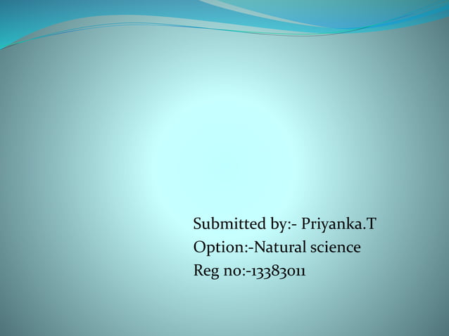 Ppt natural science | PPT