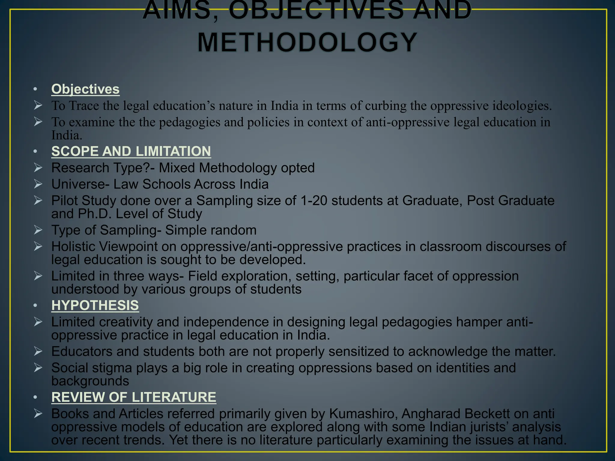 anti oppressive pedagogies in legal education | PPTX
