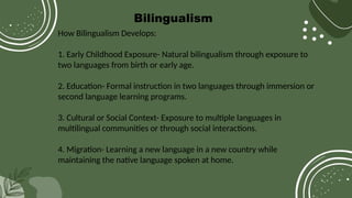 Second language acquisition and development | PPTX