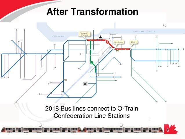 OC Transpo route changes due to LRT