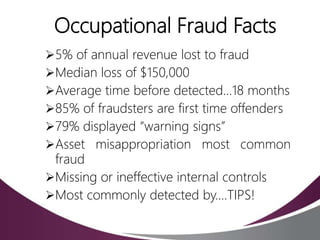Occupational Fraud and Electronic Evidence Investigations | PPTX