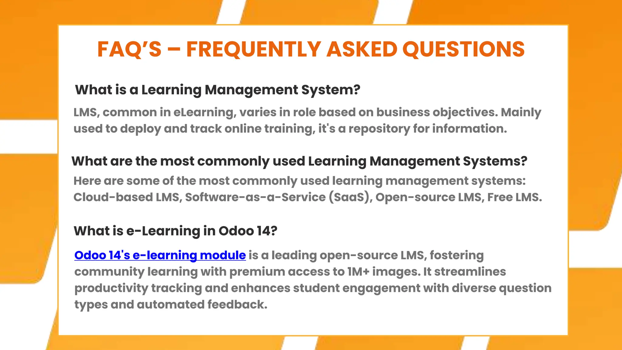 Odoo 14 - eLearning Module In Odoo 14 Enterprise | PPTX