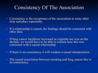 association and causation | PPT | Illegal Drugs, Tobacco, eCigarettes ...