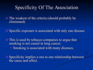 association and causation | PPT | Illegal Drugs, Tobacco, eCigarettes ...