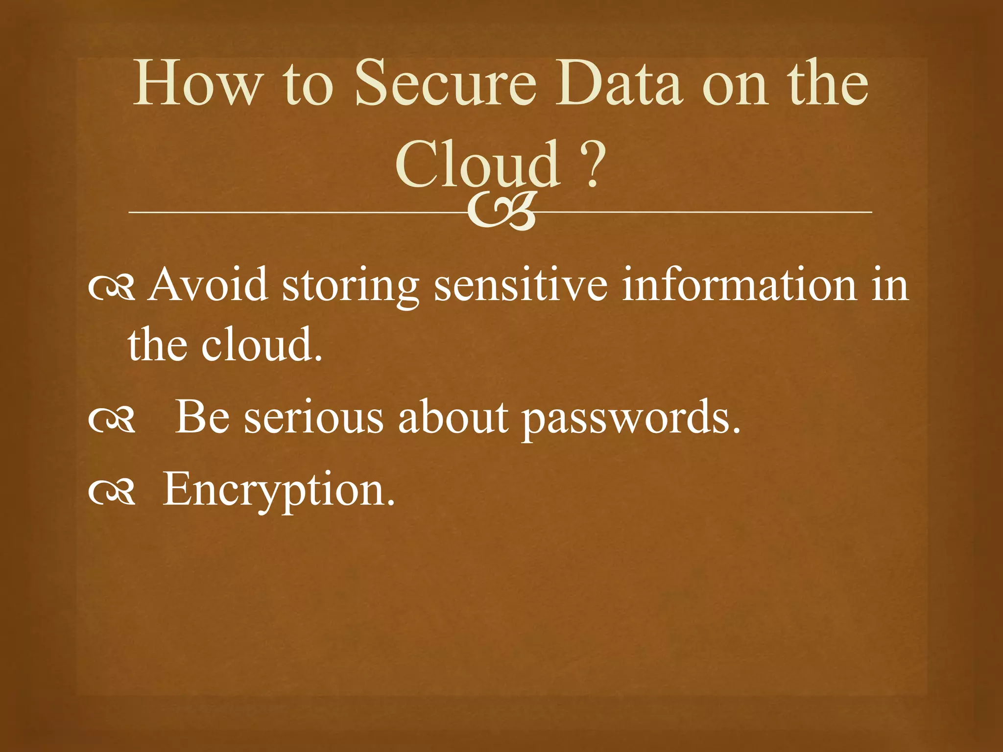 secued cloud ppt | PPT