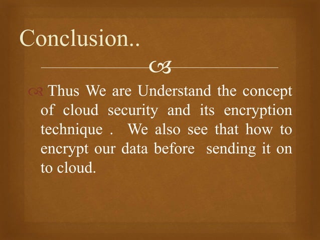secued cloud ppt | PPT
