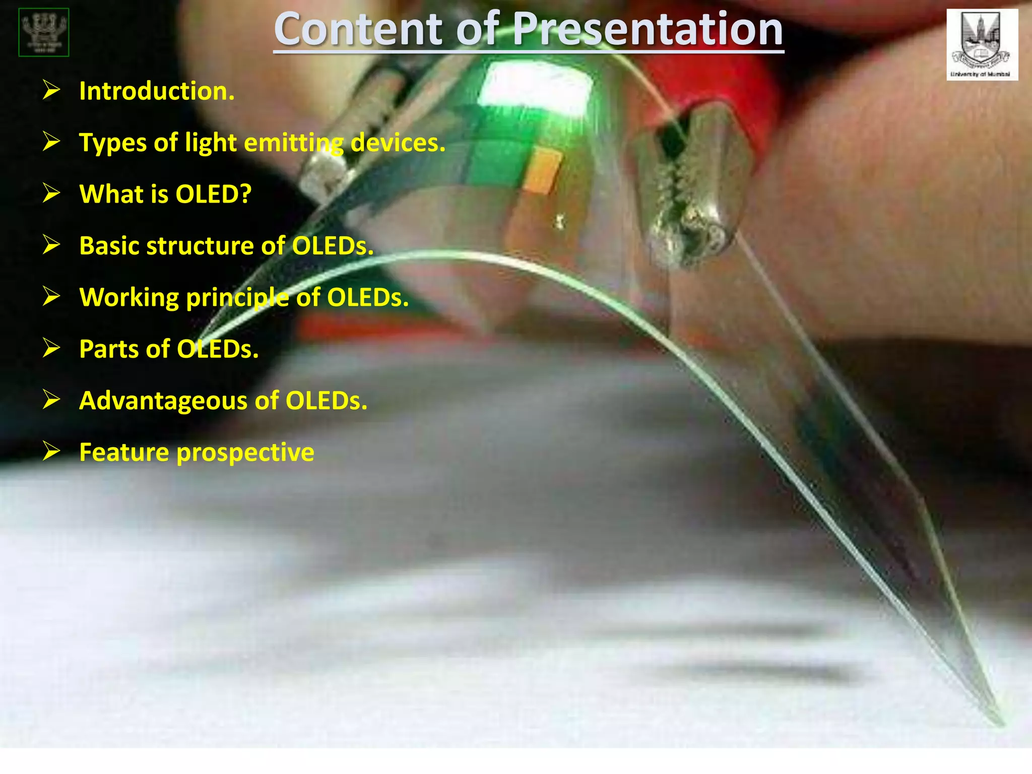 Organic Light Emitting Diods | PPTX